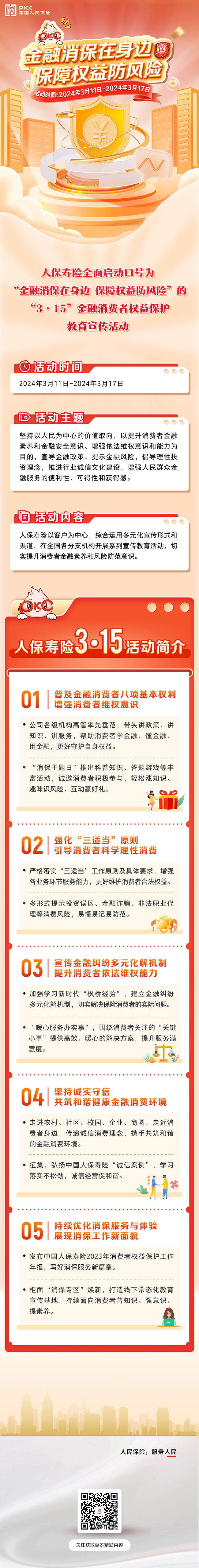 人保寿险启动2024年“3·15”金融消费者权益保护教育宣传活动